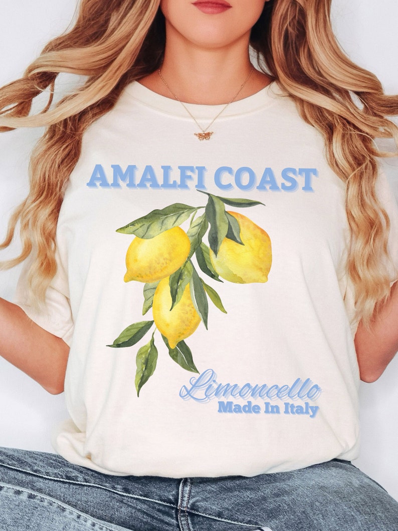 Amalfi Coast Limoncella T-shirt | Made in Italy | Comfort Colors ...
