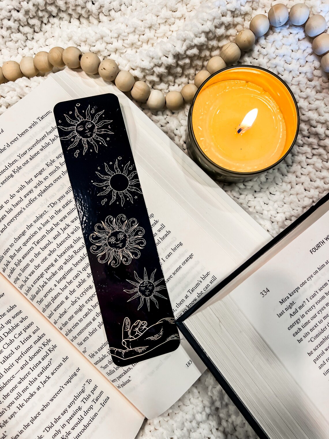 Black and Gold Laminated Bookmark | Celestial | Astronomy | Book Lover ...