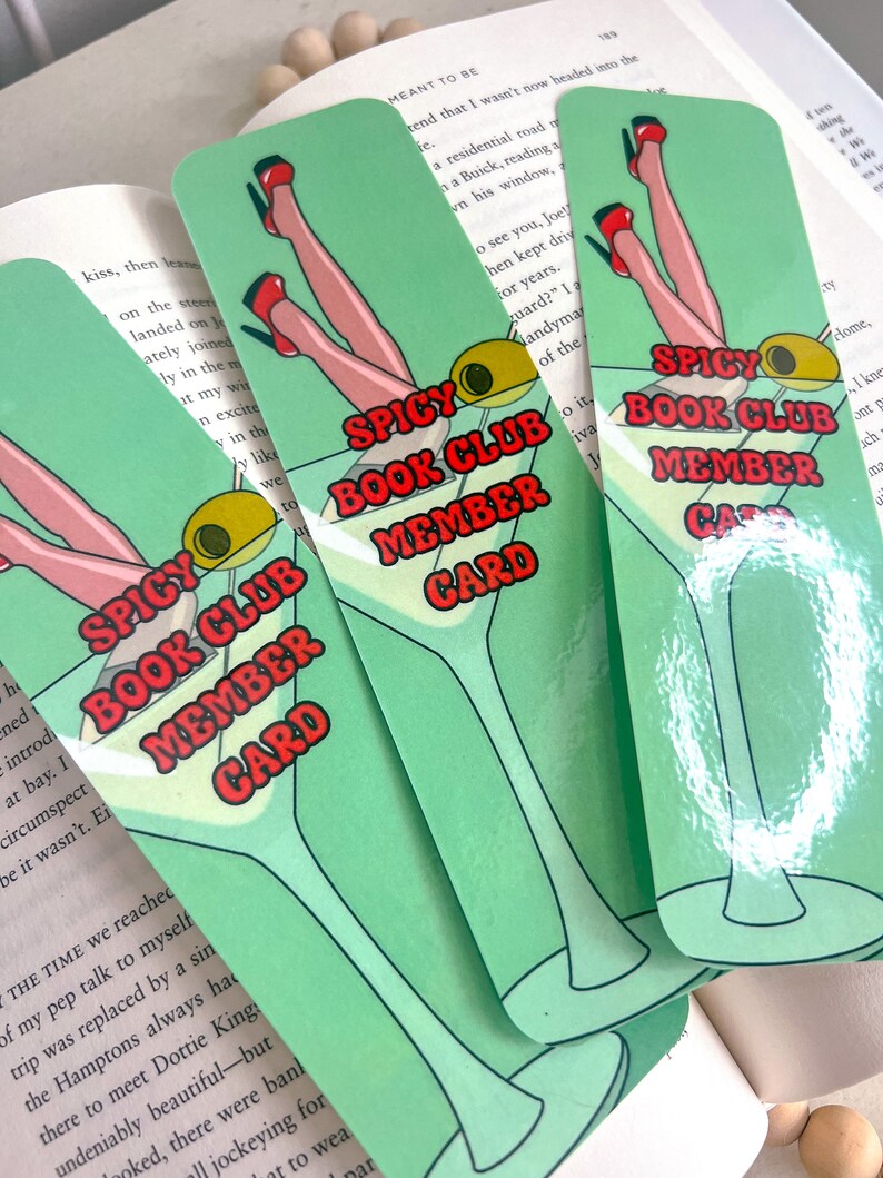 Spicy Book Club Bookmark Smut Bookmark Gift for Book Lover Handmade ...