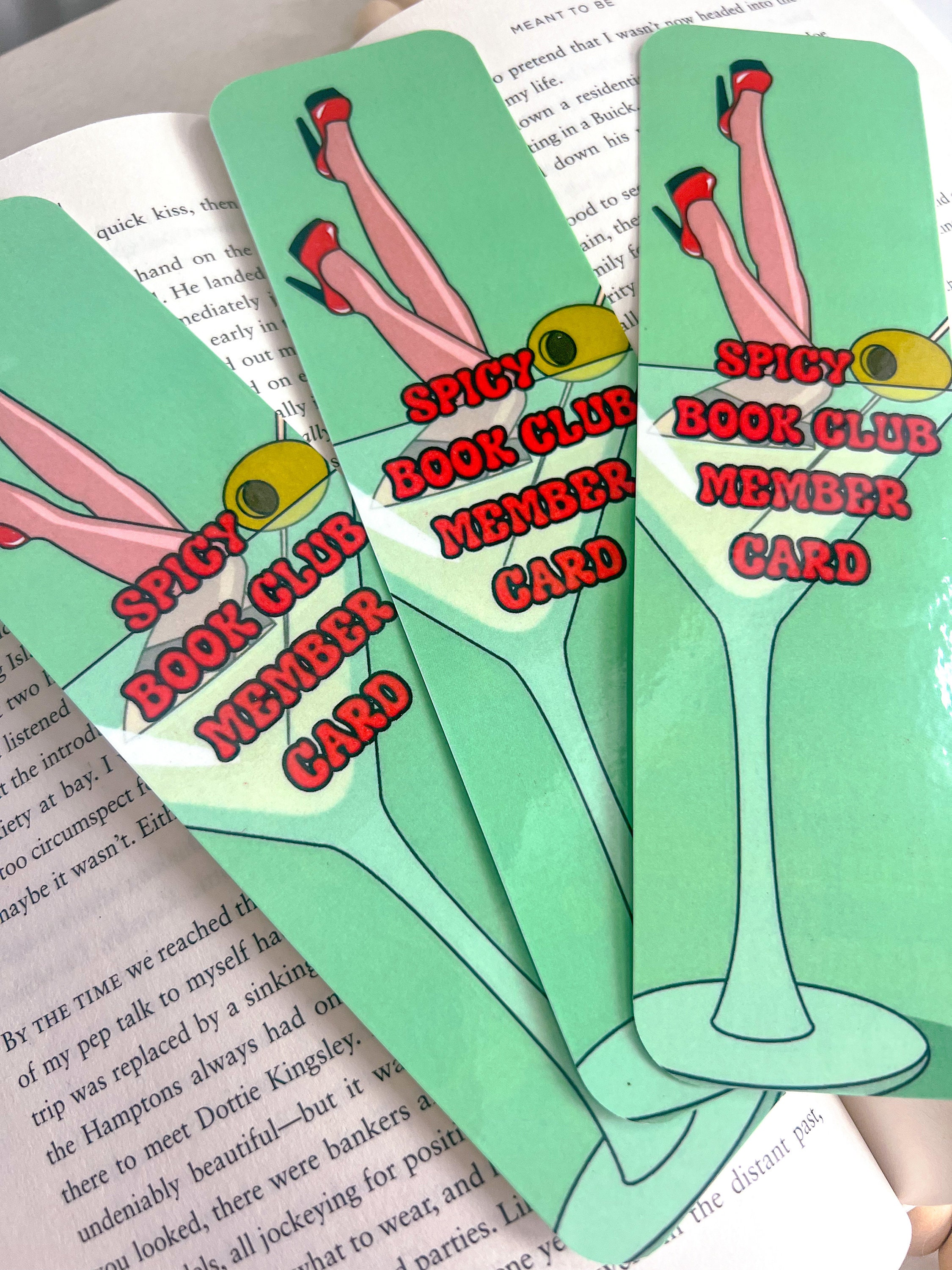 Spicy Book Club Bookmark Smut Bookmark Gift for Book Lover Handmade ...