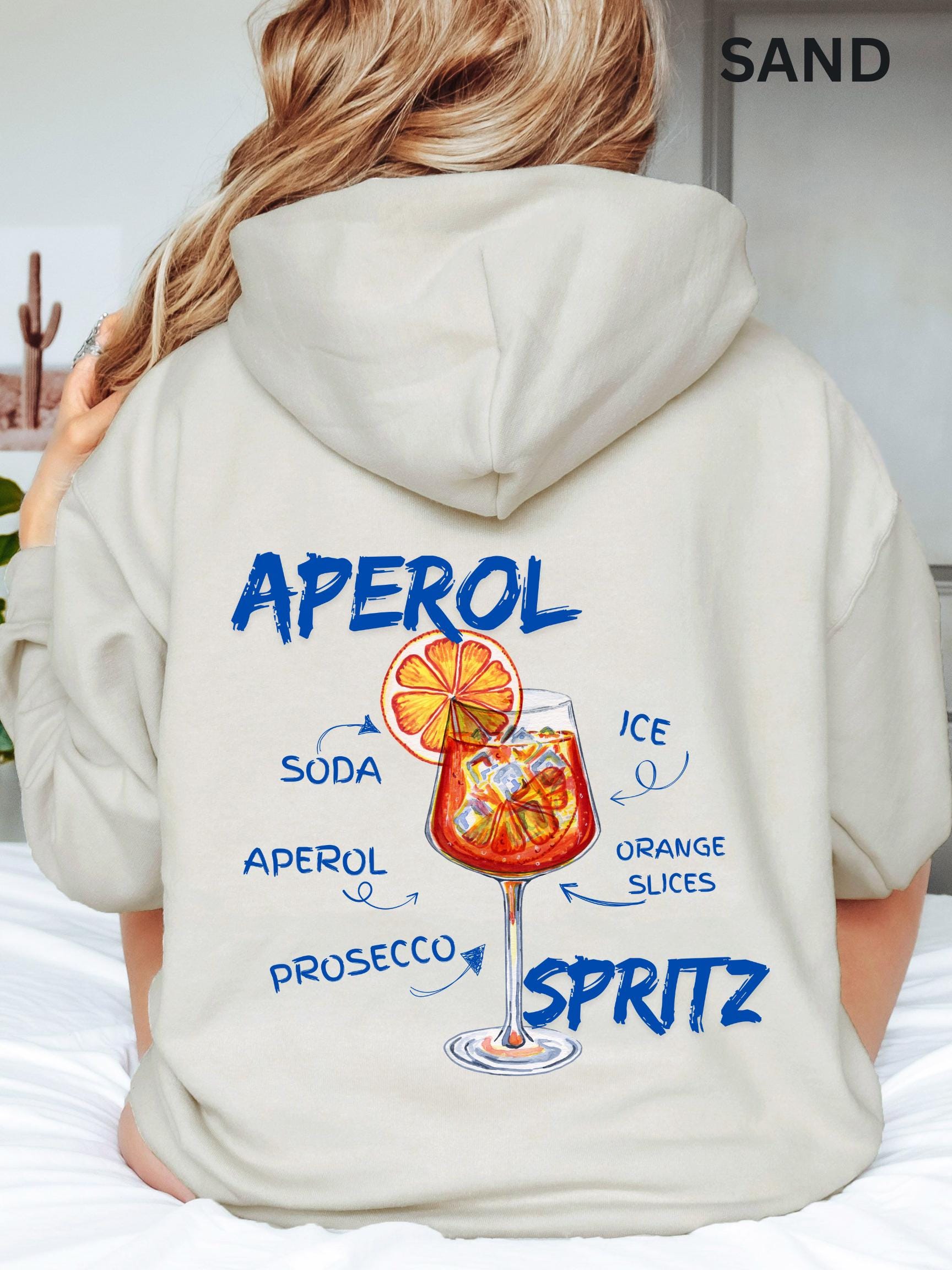 Aperol Spritz Gildan Hoodie | Retro Cocktail Shirt | Italian Aesthetic ...