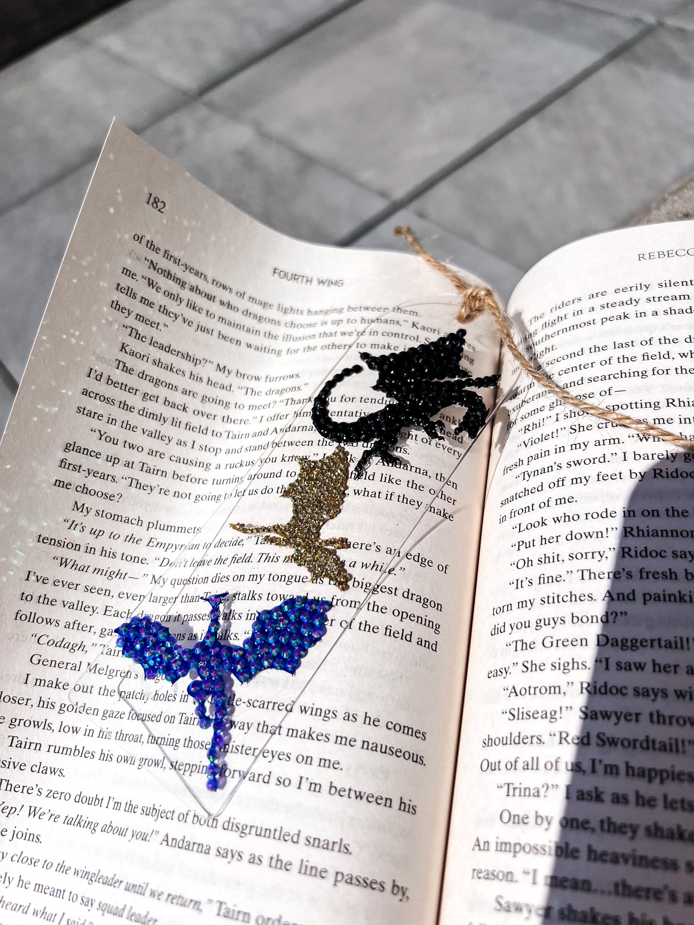 Dragon Handmade Acrylic Bookmark Fantasy Books Dragon Rider Book Tok ...