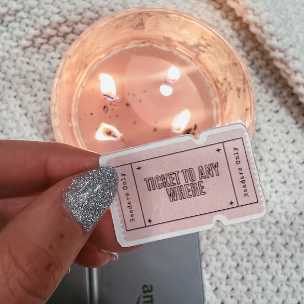 Ticket to Anywhere Sticker - Etsy