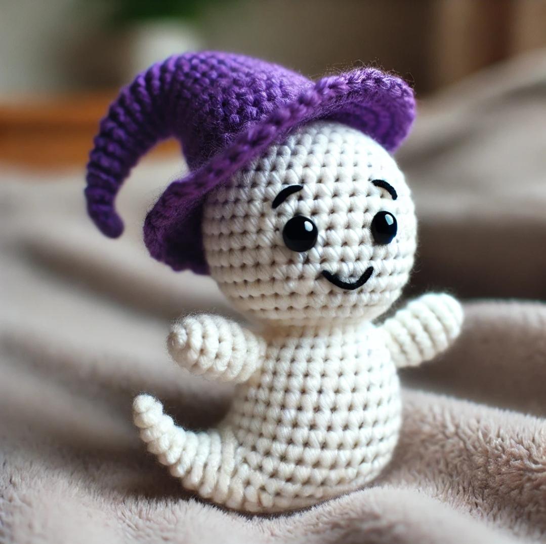 Halloween Amigurumi Ghost With Hat Crochet Pattern - Etsy