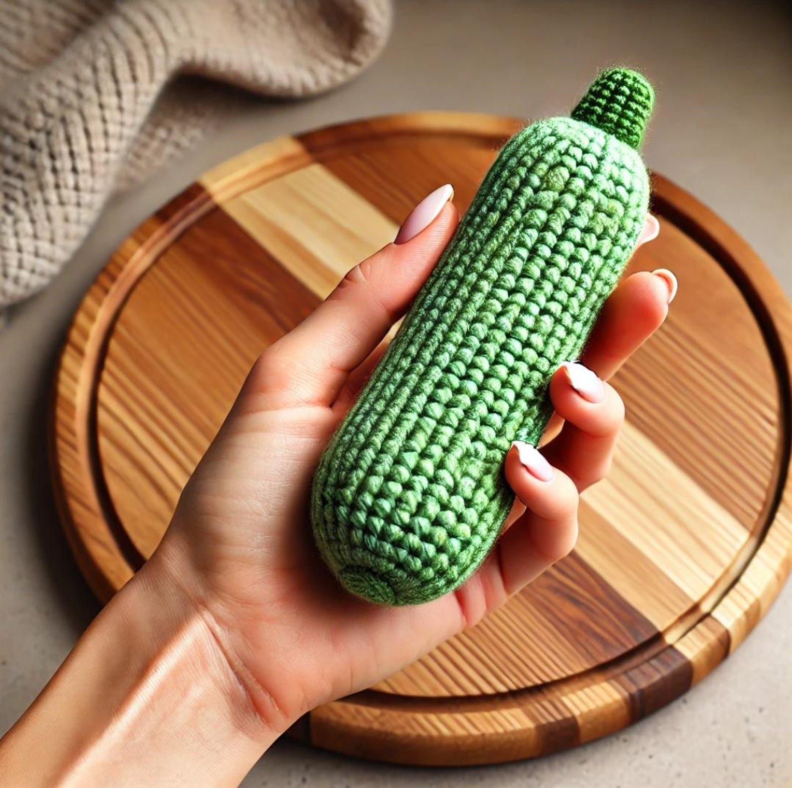 Amigurumi Green Zucchini Crochet Pattern - Handmade Food Toy Tutorial ...