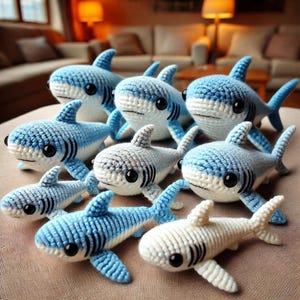 Adorable Mini Crochet Shark Pattern – DIY Baby Shark Amigurumi Project ...