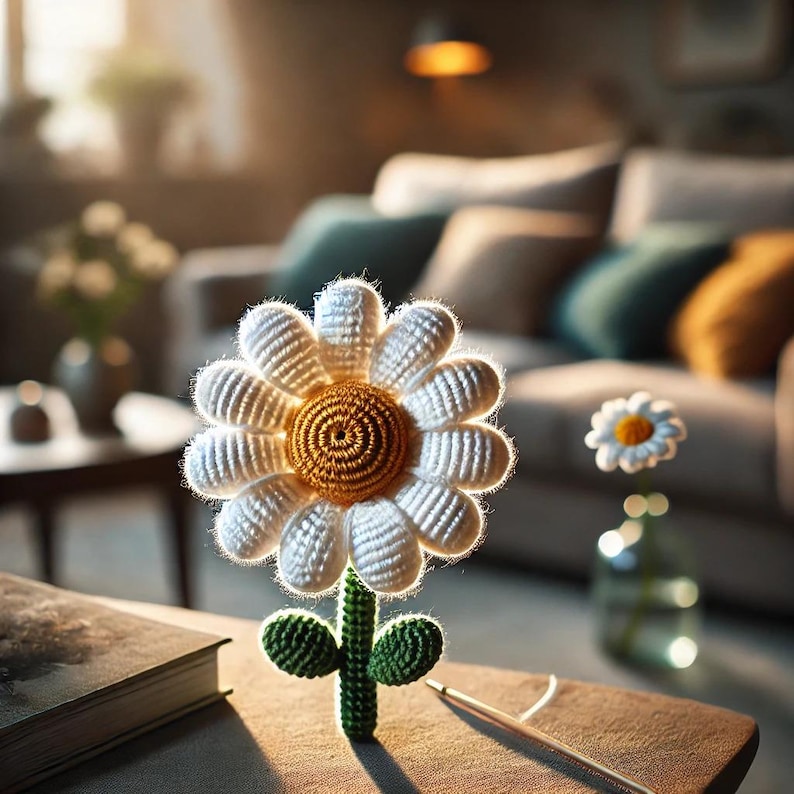 Amigurumi Daisy Crochet Flower Pattern - Etsy