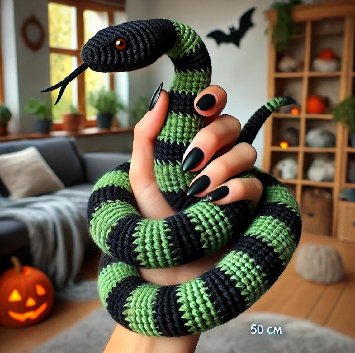 Halloween Spooky Snake Crochet Pattern | Halloween Amigurumi PDF - Etsy