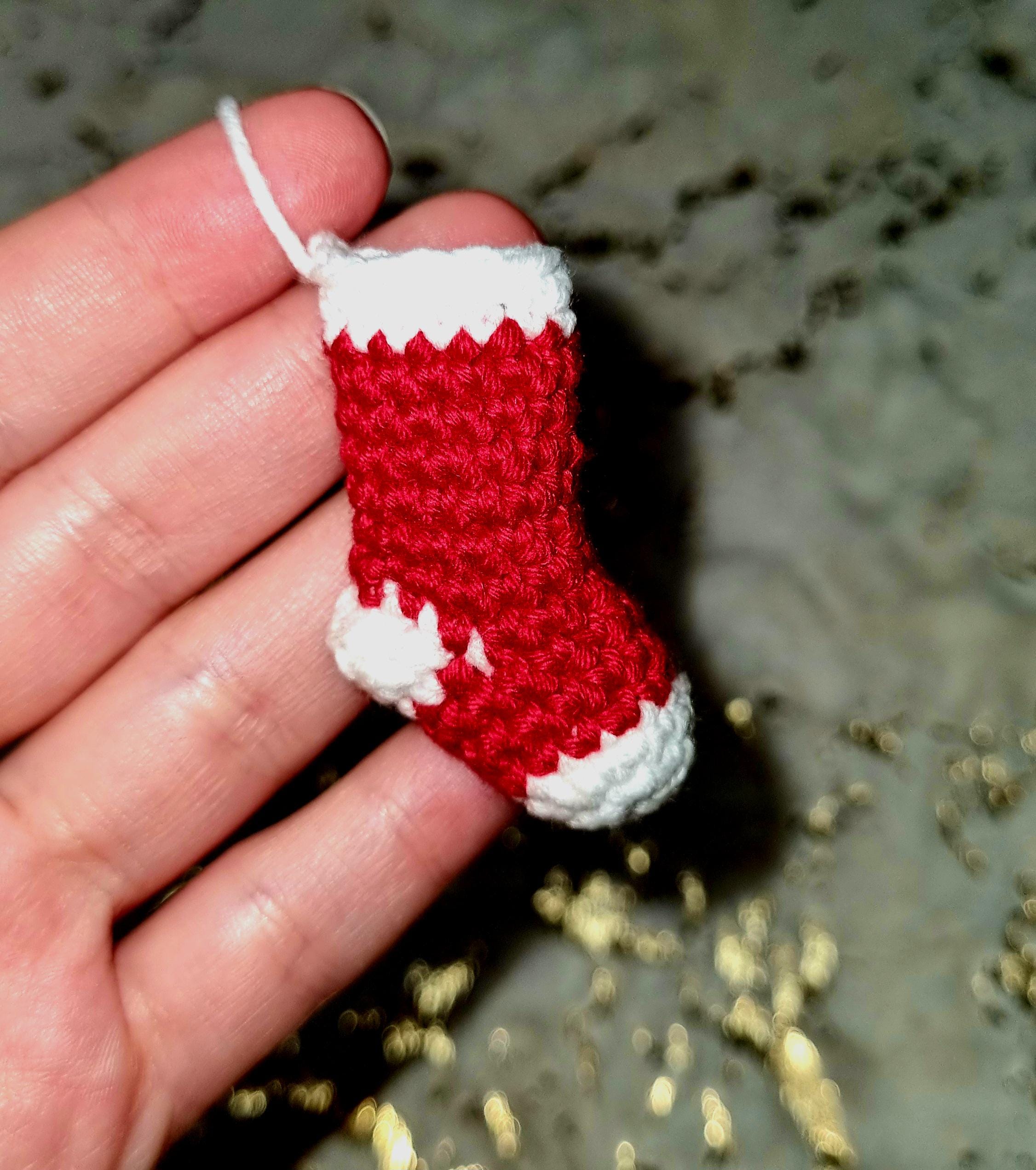Crochet Christmas Sock Ornament Pattern - Mini Stocking - Etsy