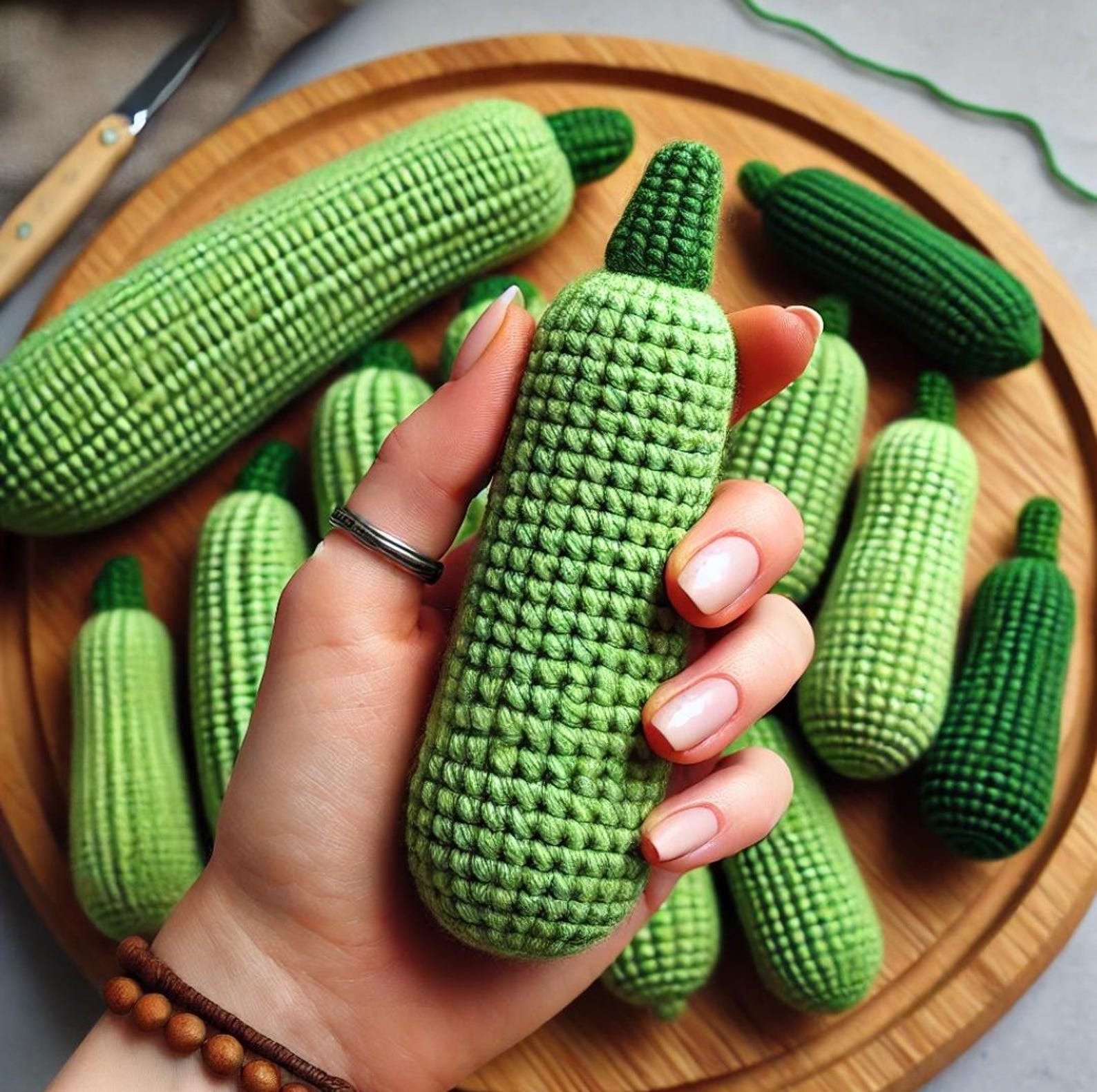 Amigurumi Green Zucchini Crochet Pattern - Handmade Food Toy Tutorial ...
