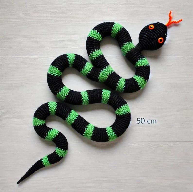 Halloween Spooky Snake Crochet Pattern | Halloween Amigurumi PDF - Etsy