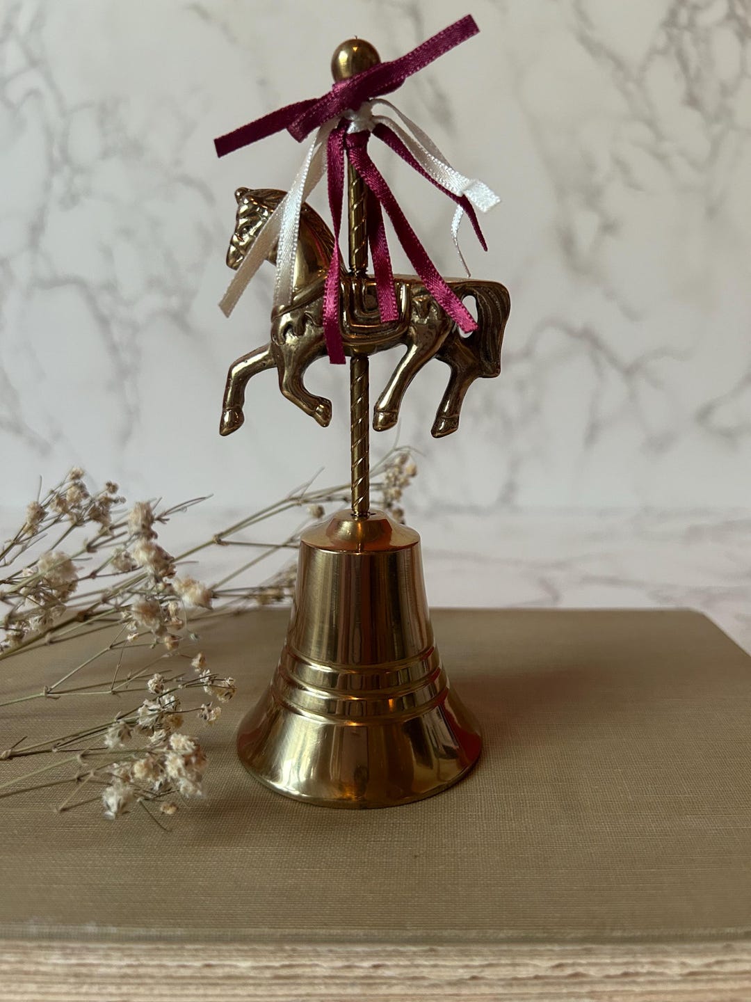 Vintage Brass Carousel Bell - Etsy