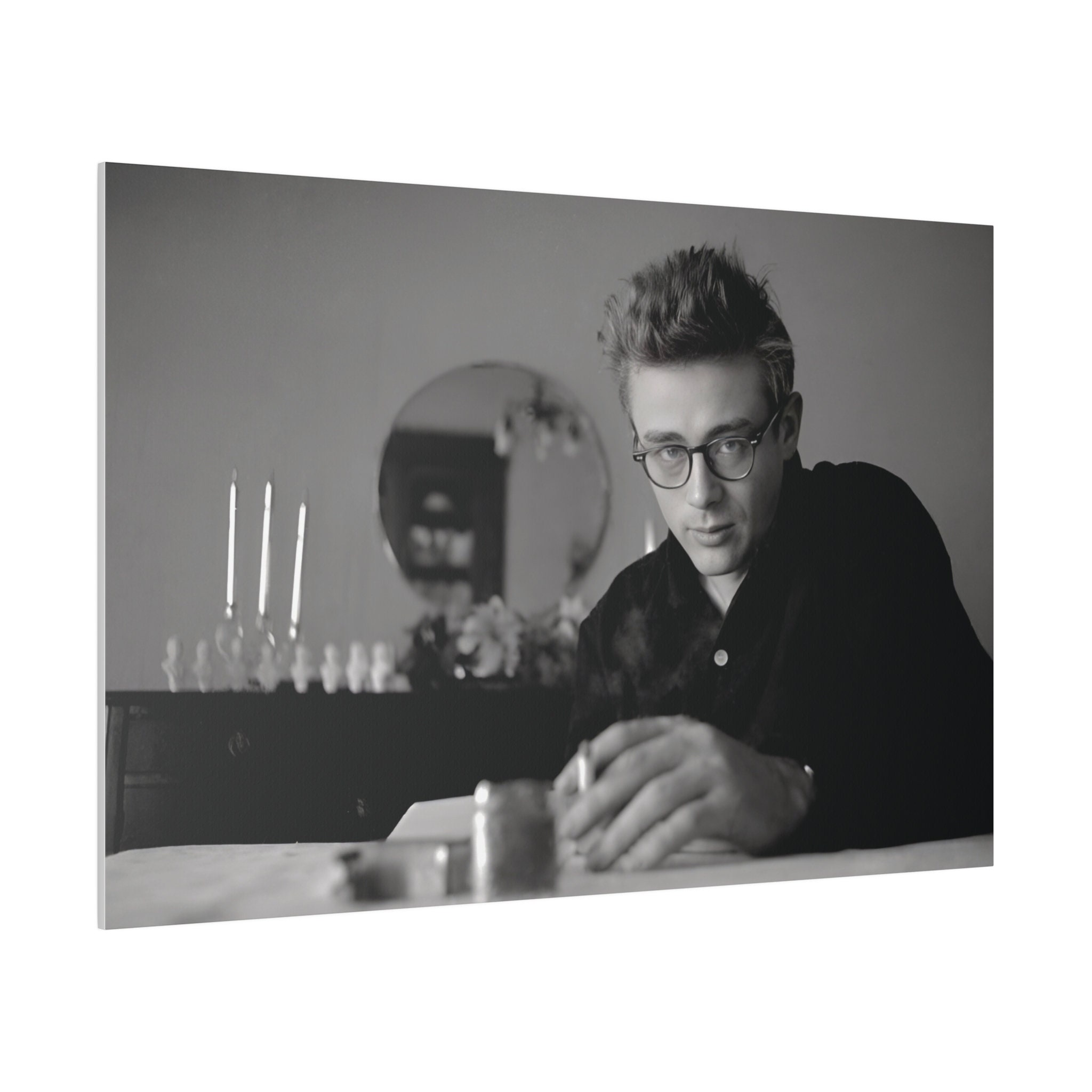 James Dean Print - the Stare Canvas Art - Classic Hollywood Wall Art ...