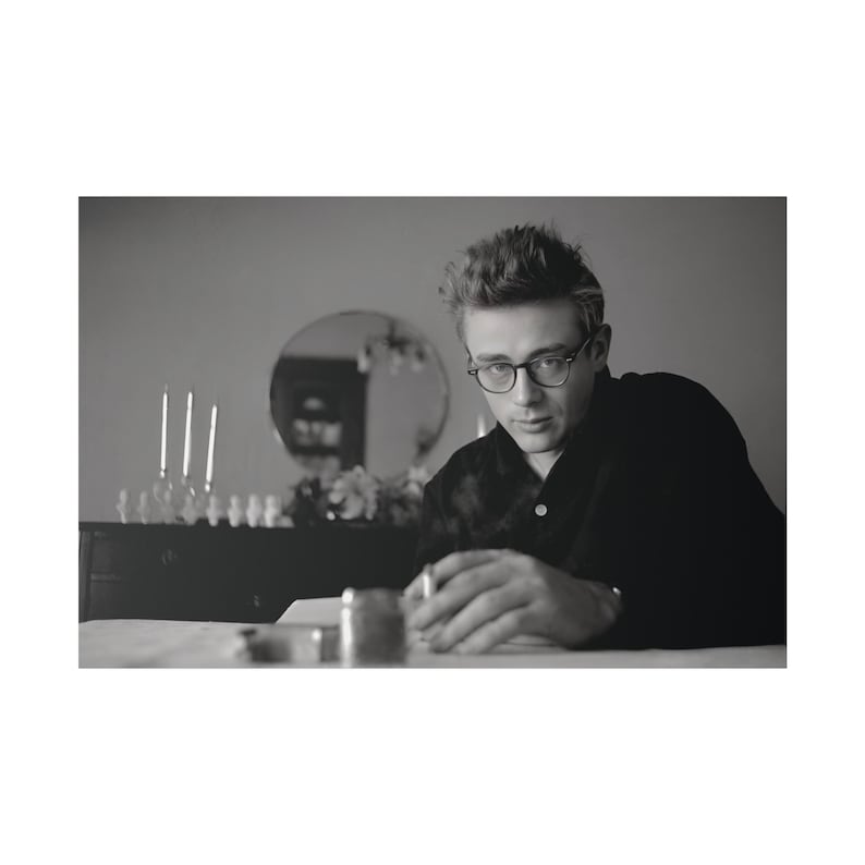 James Dean Print - the Stare Canvas Art - Classic Hollywood Wall Art ...