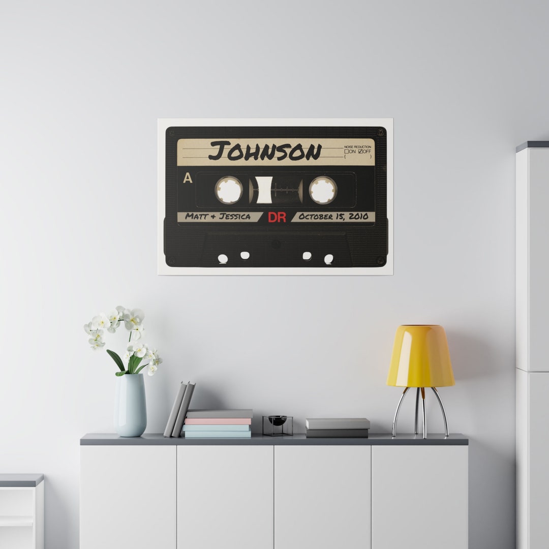 Custom Vintage Retro Mixtape Wall Art - Custom Cassette Decor - Etsy