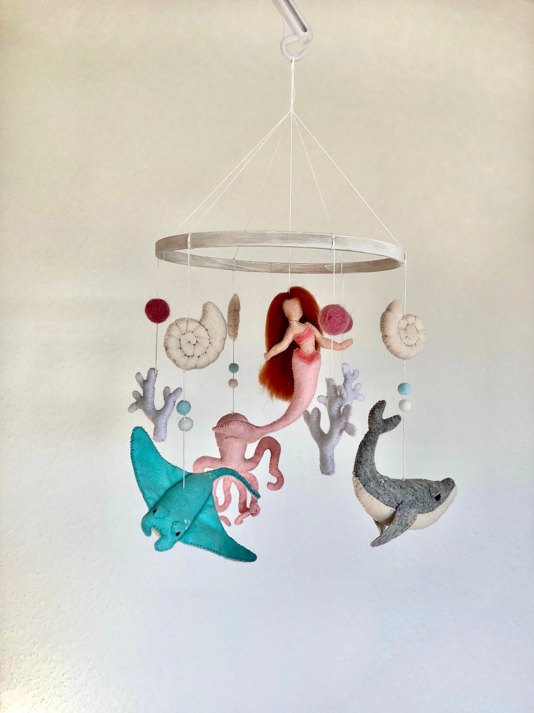 Ocean Baby Mobile, Mermaid Mobile, Whale Mobile, Sea Creature Baby ...