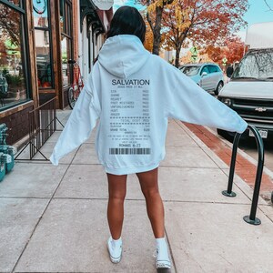 Jesus Paid It All Salvation Receipt Print Christian Sweatshirt Jesus ...