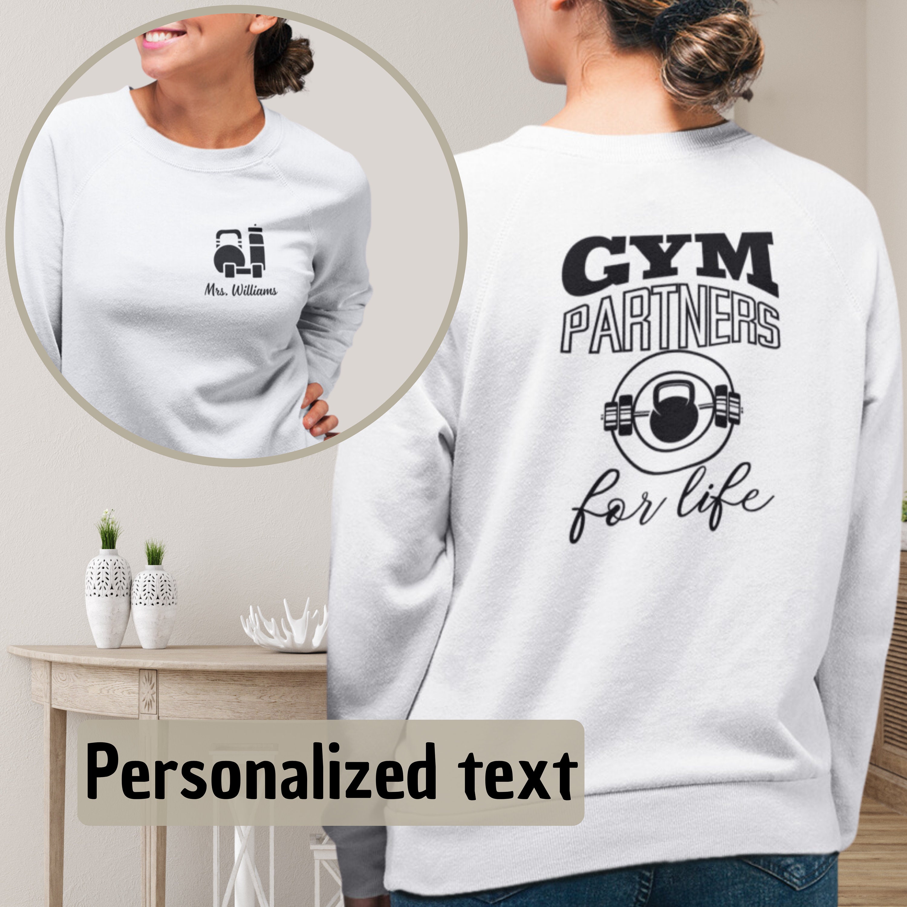 Personalized Couple Gym Shirt Custom Name Gym Workout - Etsy