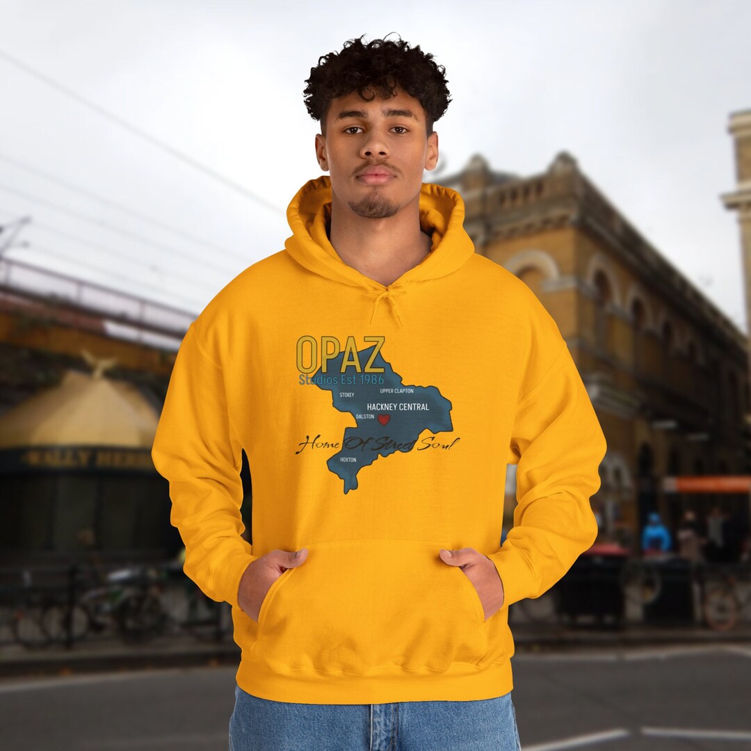 Opaz Studios Home of Street Soul Hoodie With Map of Hackney Light ...