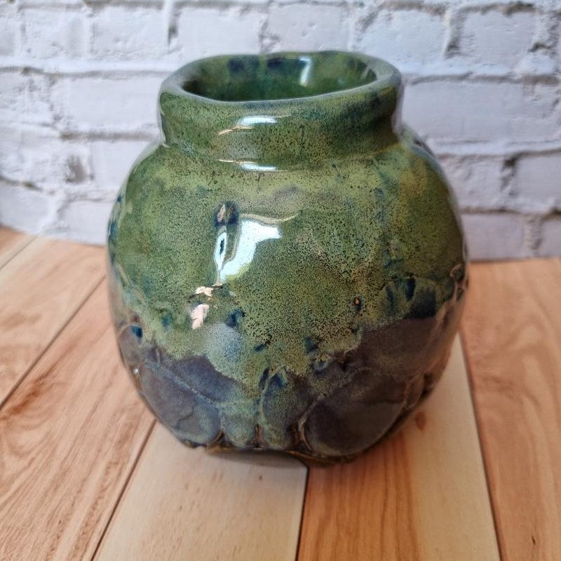 Glazed Ceramic Vase - Etsy