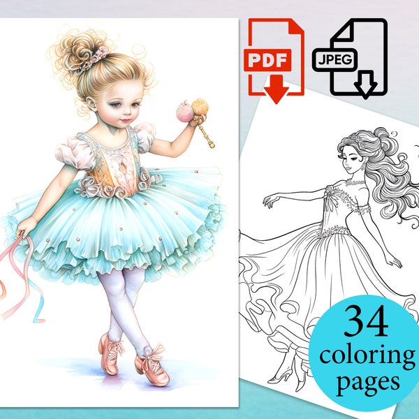 Ballerina Activity Sheet - Etsy