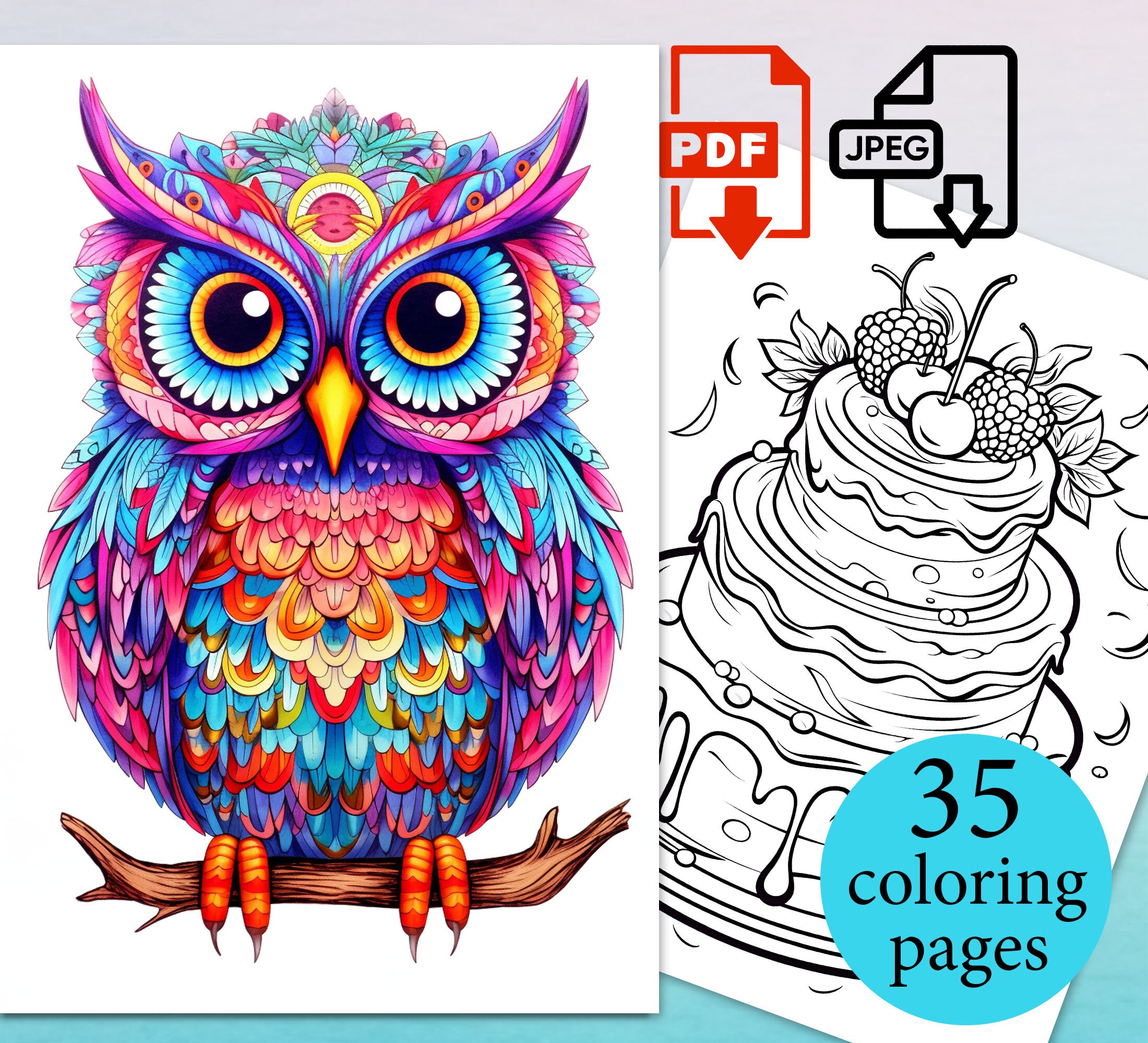 Toddler Coloring Book Kids Activity Pages Instant Download Printable ...