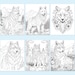 Wolf Coloring Book Adults Kids Activity Pages Animal Coloriage Sheets ...