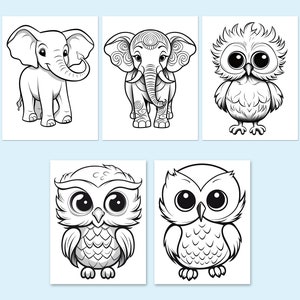 Toddler Coloring Book Kids Activity Pages Instant Download Printable ...