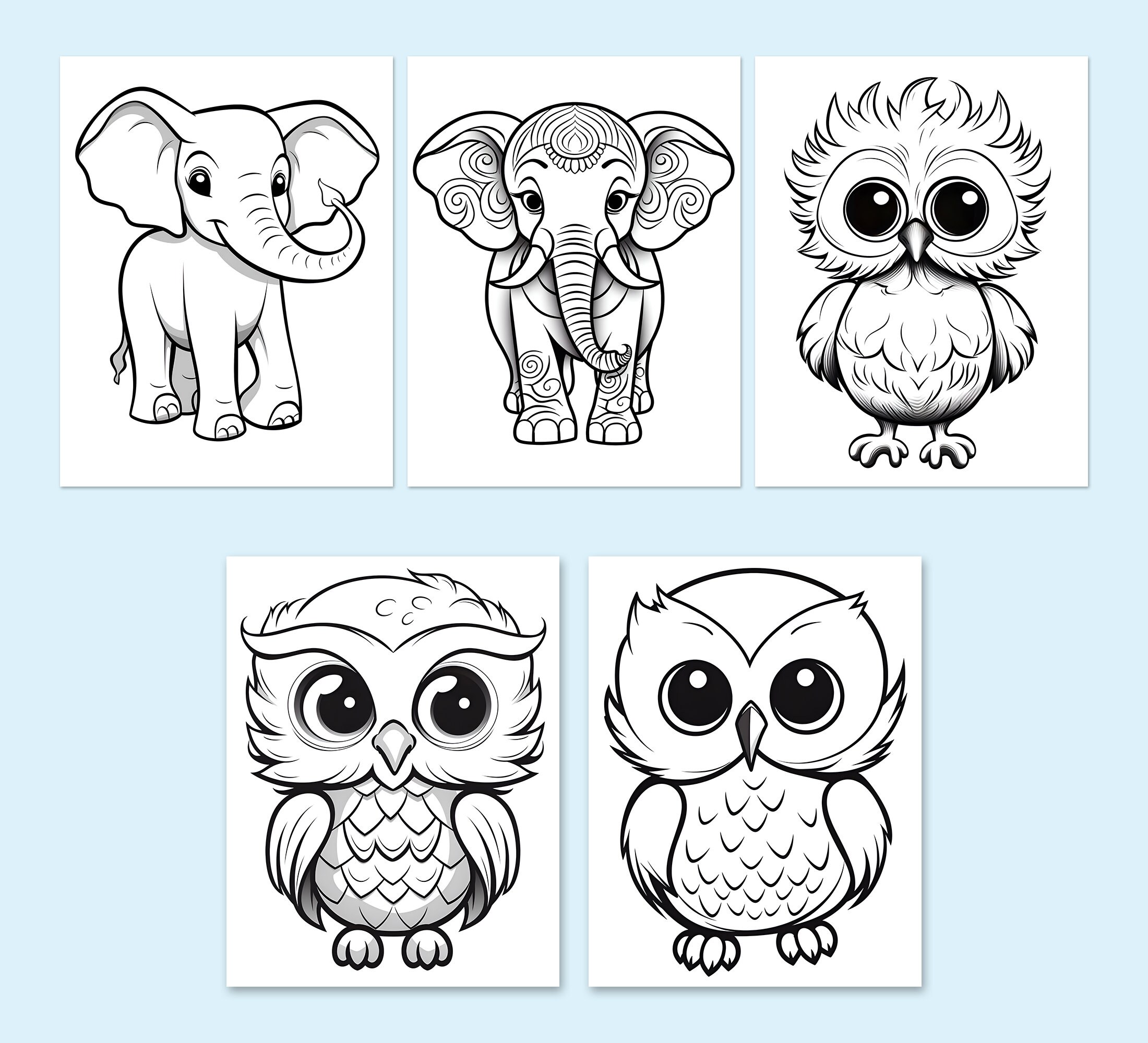 Toddler Coloring Book Kids Activity Pages Instant Download Printable ...