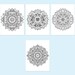 Mandala Coloring Book Adults Kids Instant Download Printable PDF JPEG ...
