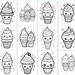 Ice Cream Coloring Book Kawaii Kids Activity Pages (Download Now) - Etsy