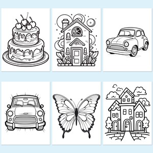 Toddler Coloring Book Kids Activity Pages Instant Download Printable ...