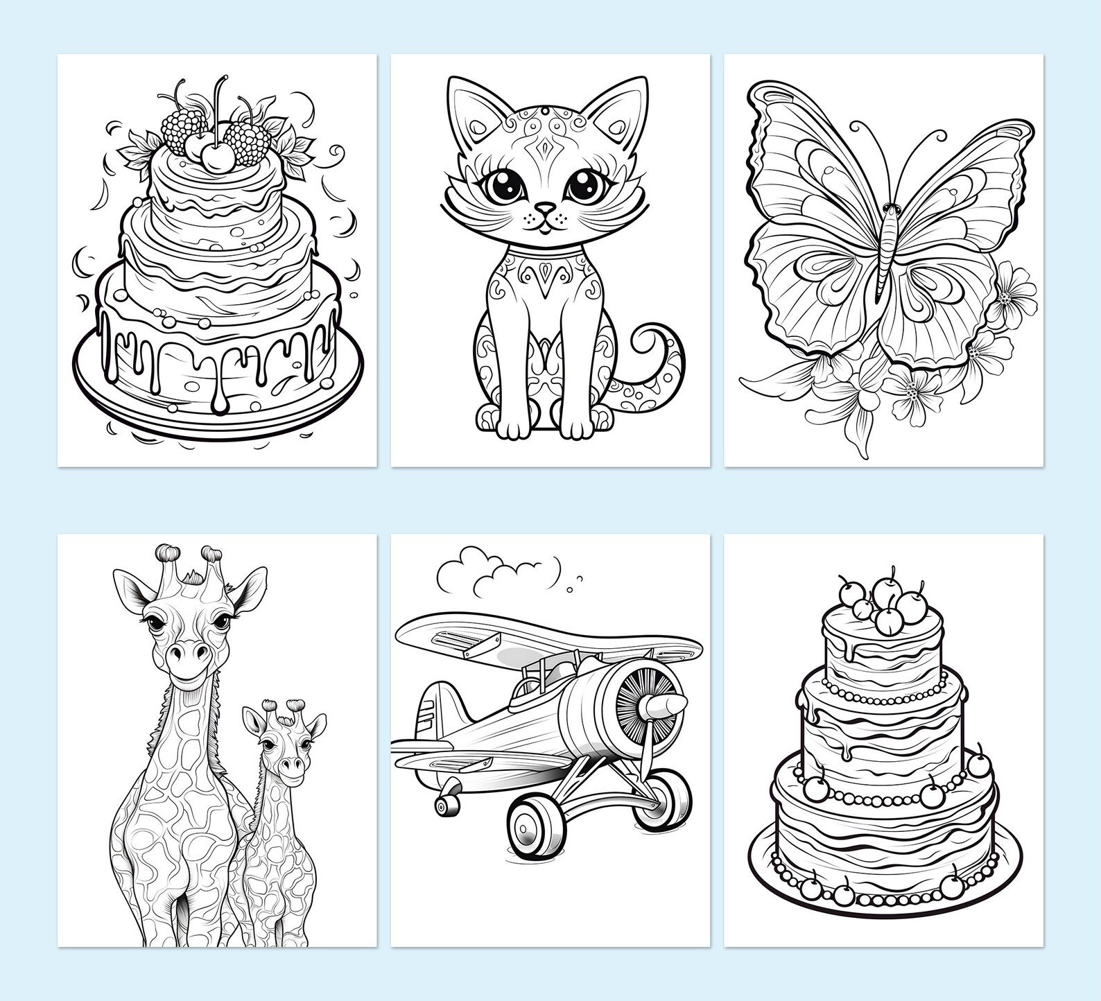 Toddler Coloring Book Kids Activity Pages Instant Download Printable ...