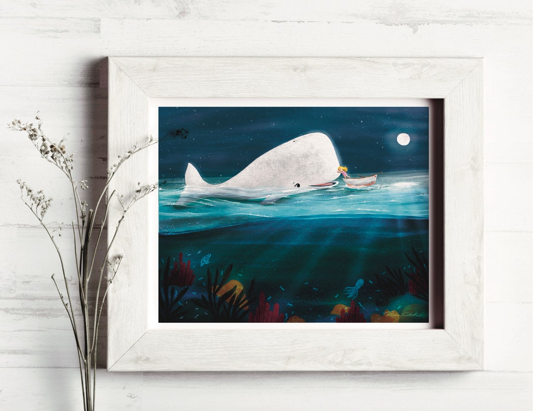 My Friend Whale Print - Etsy