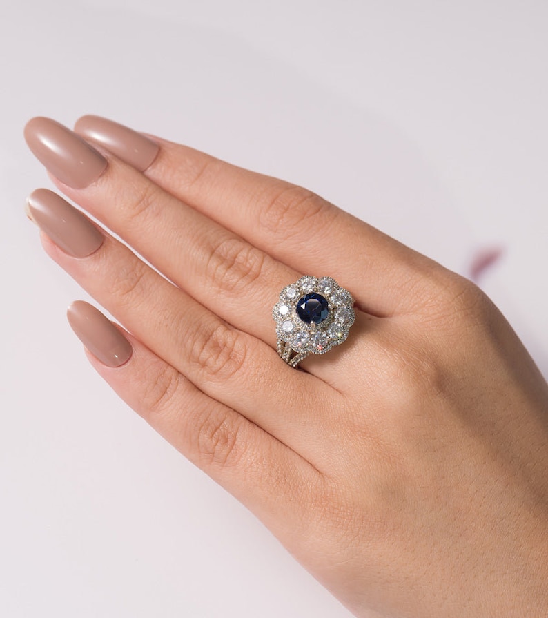 Azure Ring, London Blue, Dainty Promise Ring, December Birthstone, Gift ...