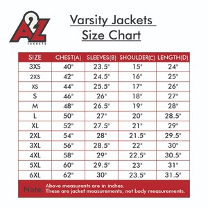 Unisex Varsity Jacket Baseball Letterman Jackets Wool Body Genuine Leather Sleeves Bomber ...