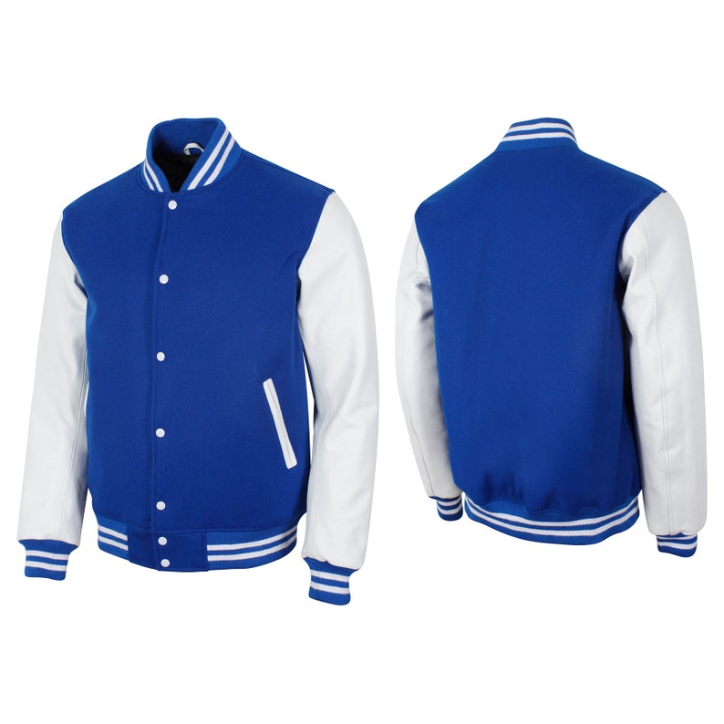 Unisex Varsity Jacket Baseball Letterman Jackets Wool Body Genuine ...