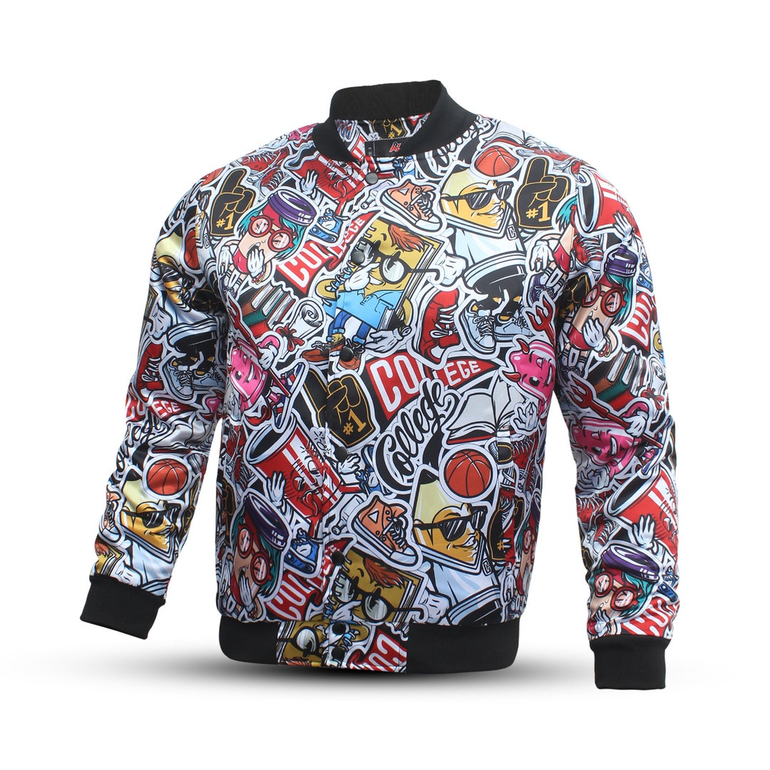 Unisex Sublimated Satin Varsity Jacket Baseball Jackets Bomber College ...