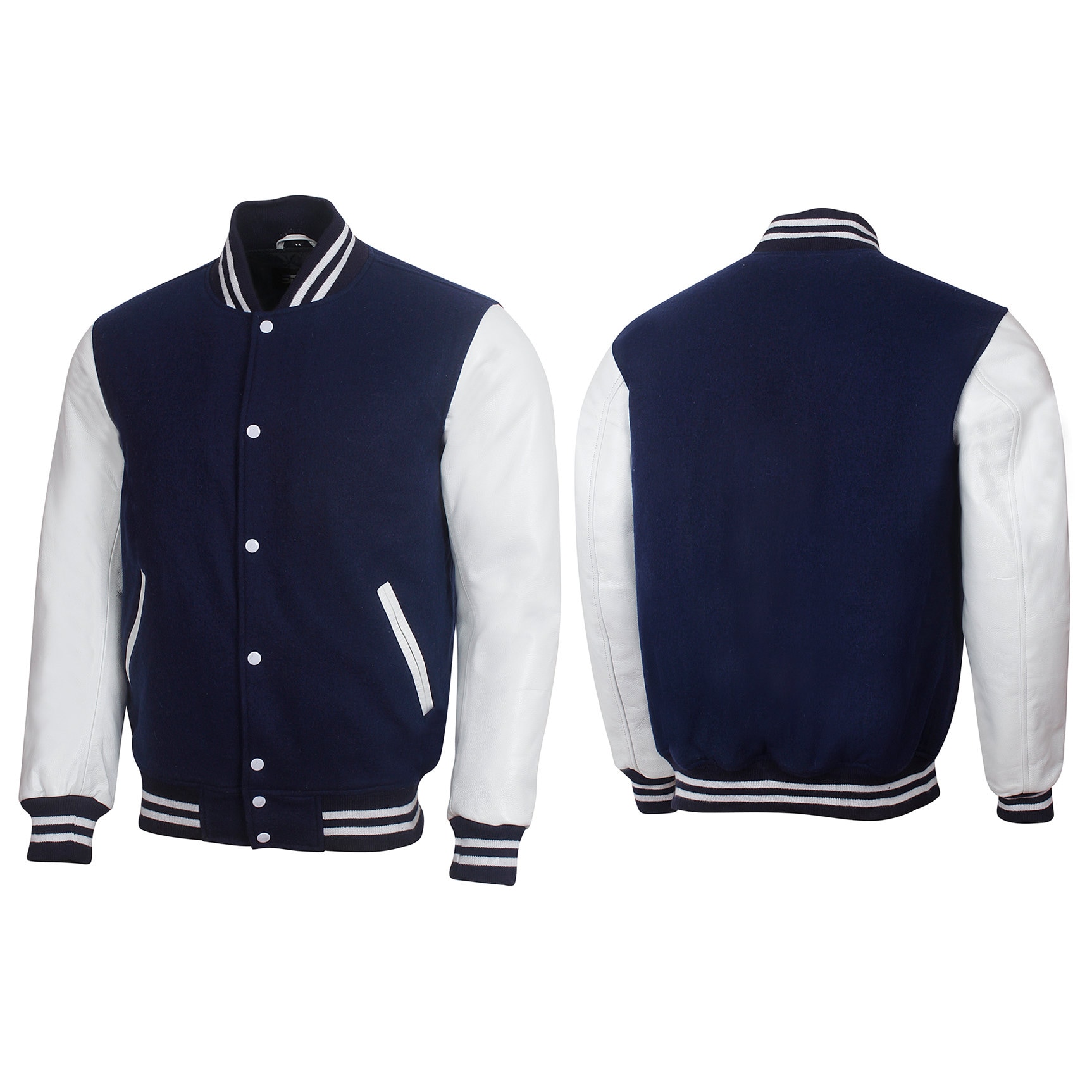 Unisex Varsity Jacket Baseball Letterman Jackets Wool Body Genuine ...