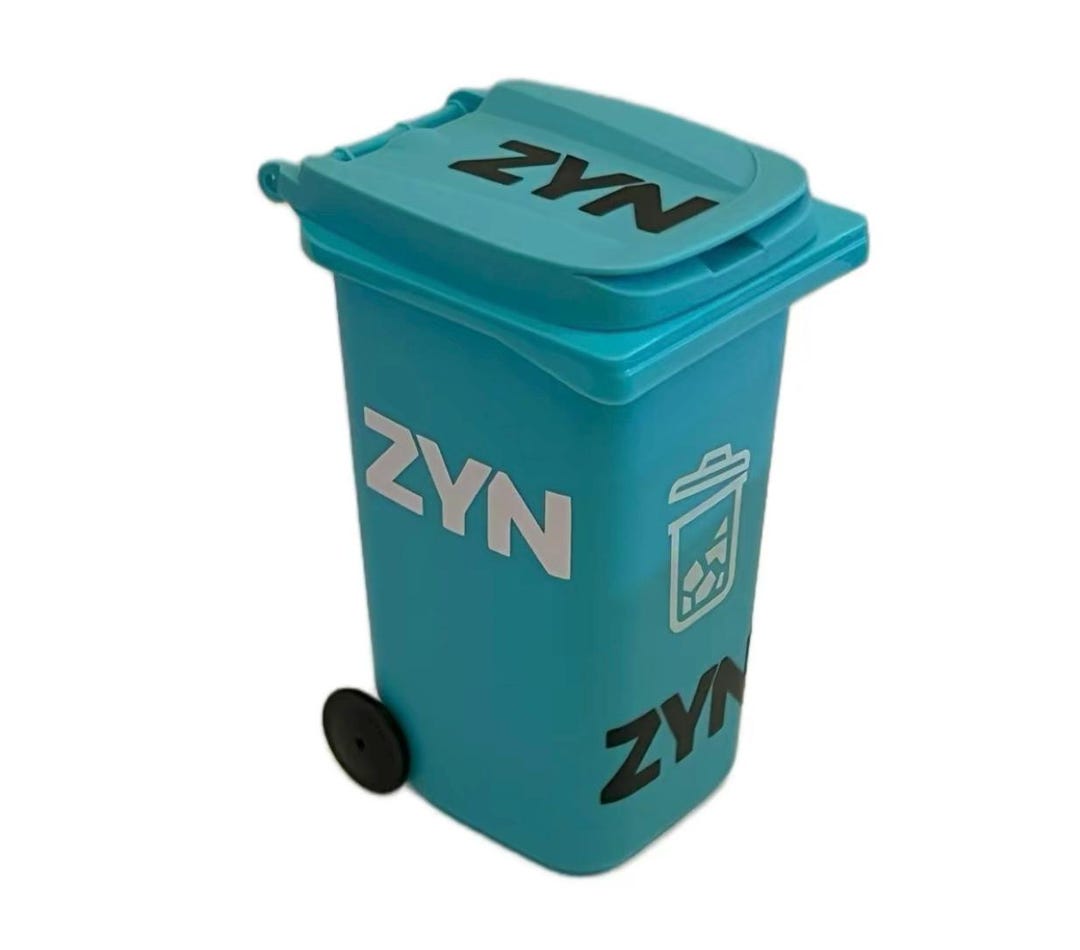 New Zyn Bin Mini Trash Can – Desktop Discreet & Portable Nicotine Pouch ...