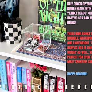 Custom Mini Book Display Box, Personalized Bookshelf Decor - Etsy