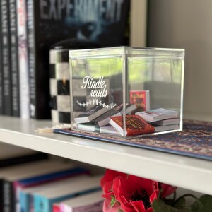 Custom Mini Book Display Box, Personalized Bookshelf Decor - Etsy