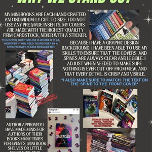 Custom Mini Books, Kindle Reads, TBR Jar, Mini Books, Customizable ...