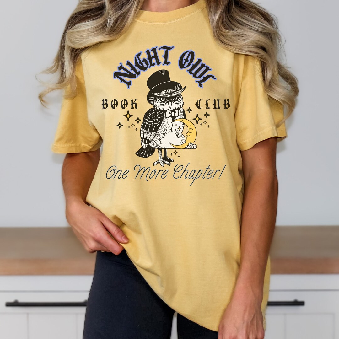 Night Owl, Book Shirt Booktok Merch Bookish T-shirt Romantasy Fantasy ...