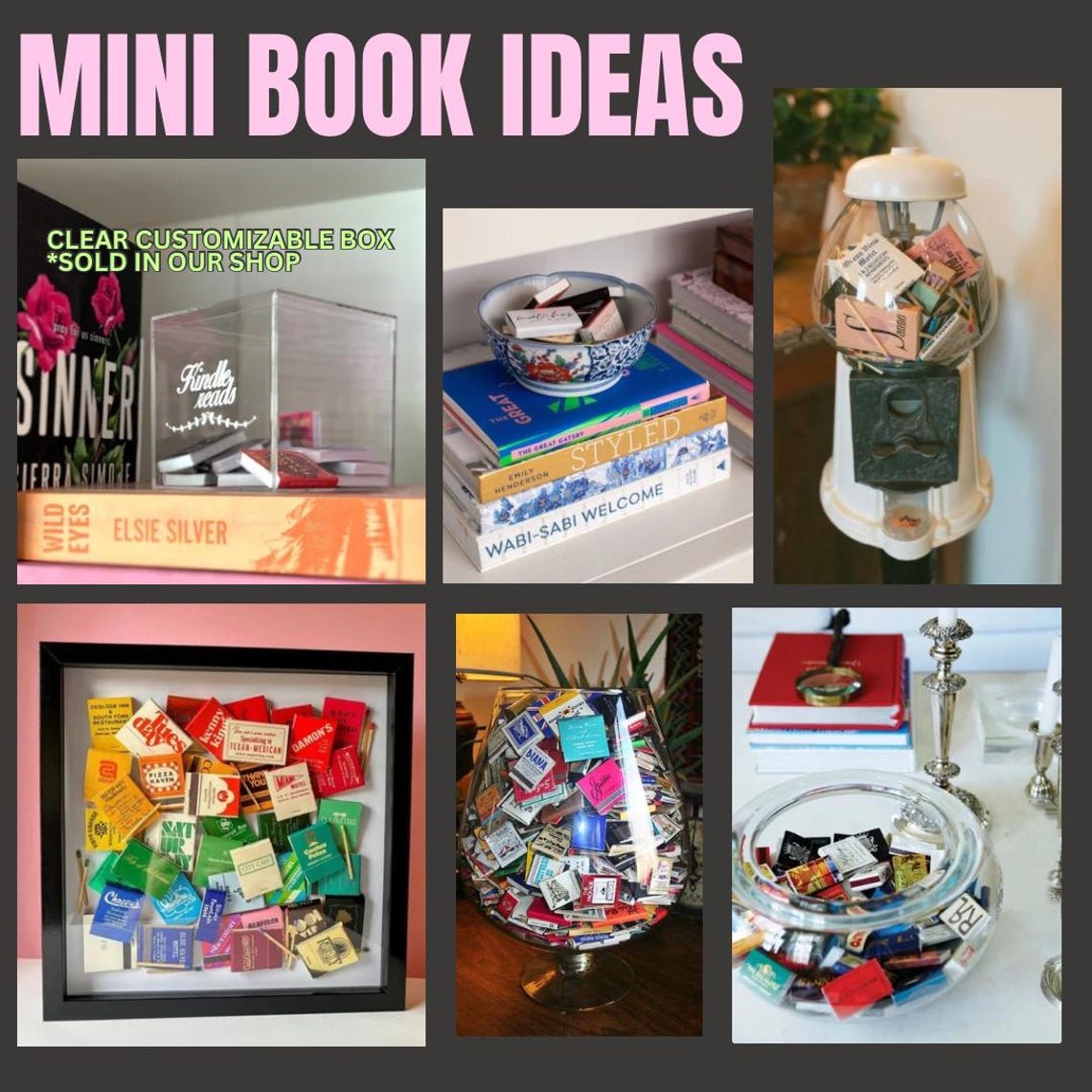 Custom Mini Books, Bridal Shower, Book Cake, Vintage Books, Kindle ...