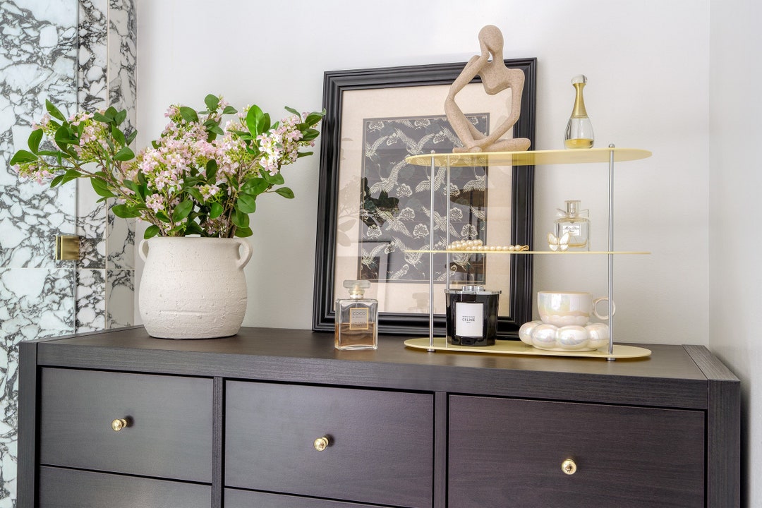 3-tier Acrylic Shelf, Colors: Black, Clear, Cream, and Tri-color ...