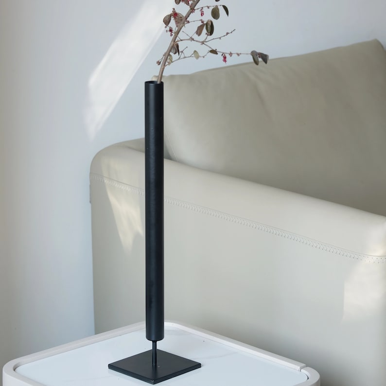 Cylindrical Metal Vase SET, Flower Vase, Modern Vase, Candleholder ...
