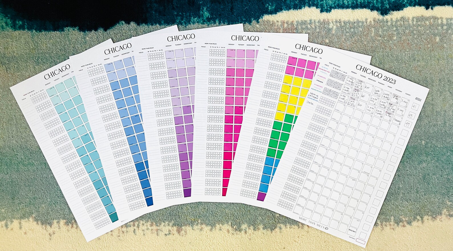 PDF File 16 Week Marathon Training Tracker, Customizable - Etsy