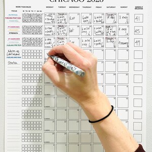 16 Week Marathon Training Tracker, Customizable - Etsy