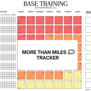 8 Week Base Training Tracker, Customizable - Etsy